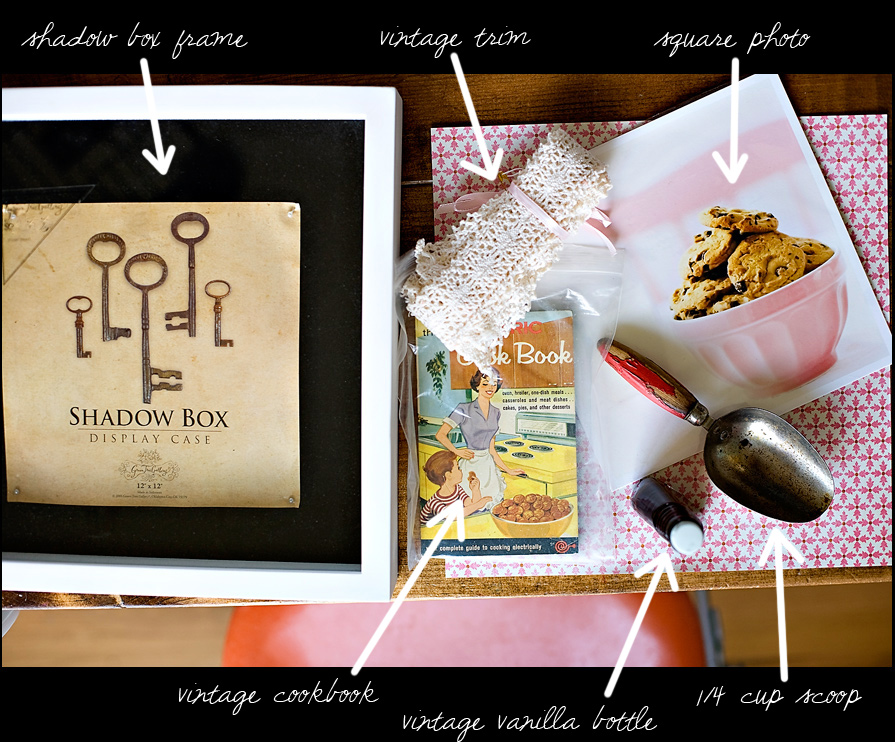 DIY {shadow box vintage kitchen display} - Ashley Ann Campbell
