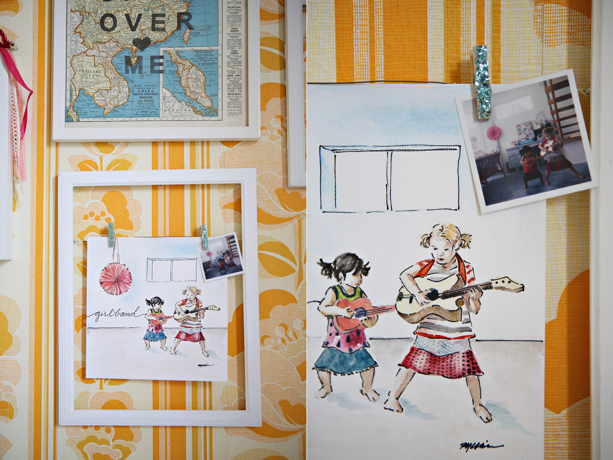 girls’ room gallery wall » ashleyannphotography.com