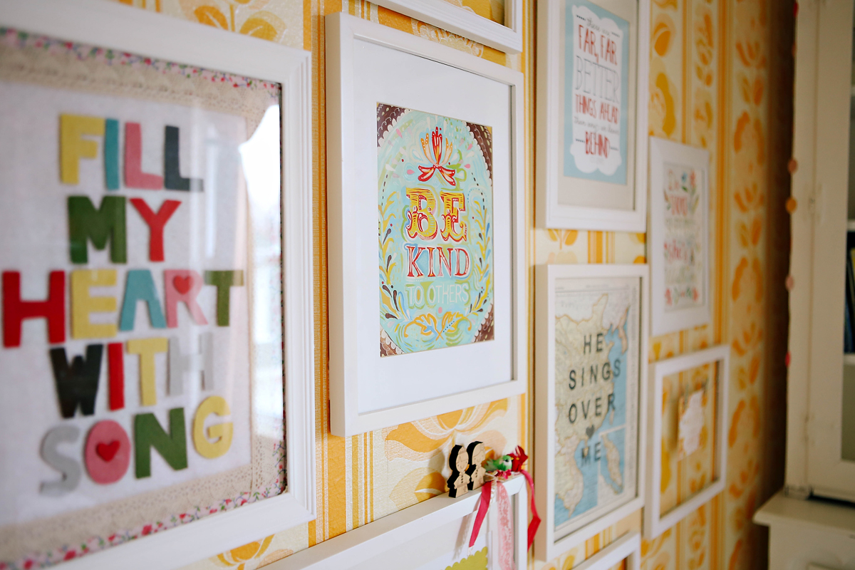 girls’ room gallery wall » ashleyannphotography.com