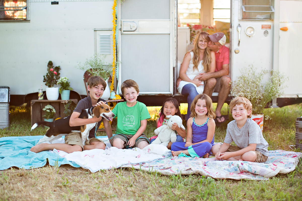 hanging out around our trailer {family pics} - Ashley Ann Campbell